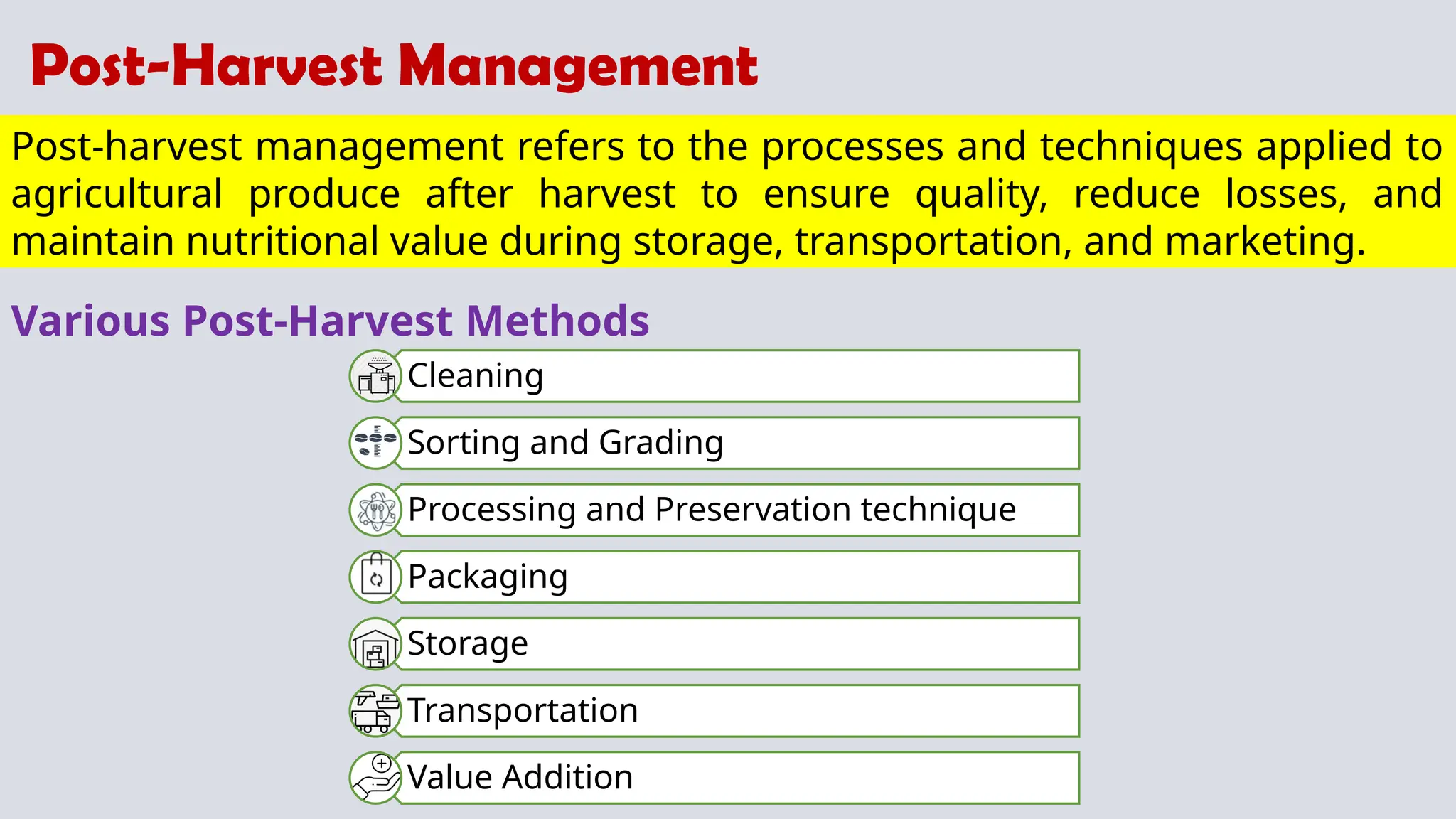 Post-harvest management of millet grains | PPTX