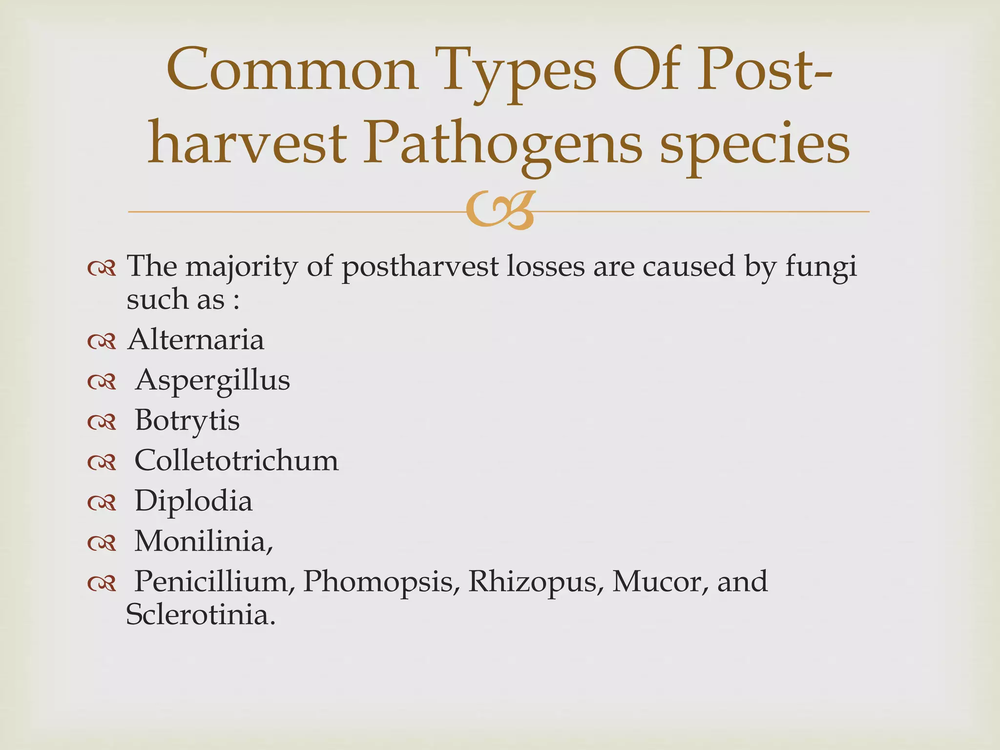 Post-Harvest Pathology and Physiological disorders in fruits completed ...