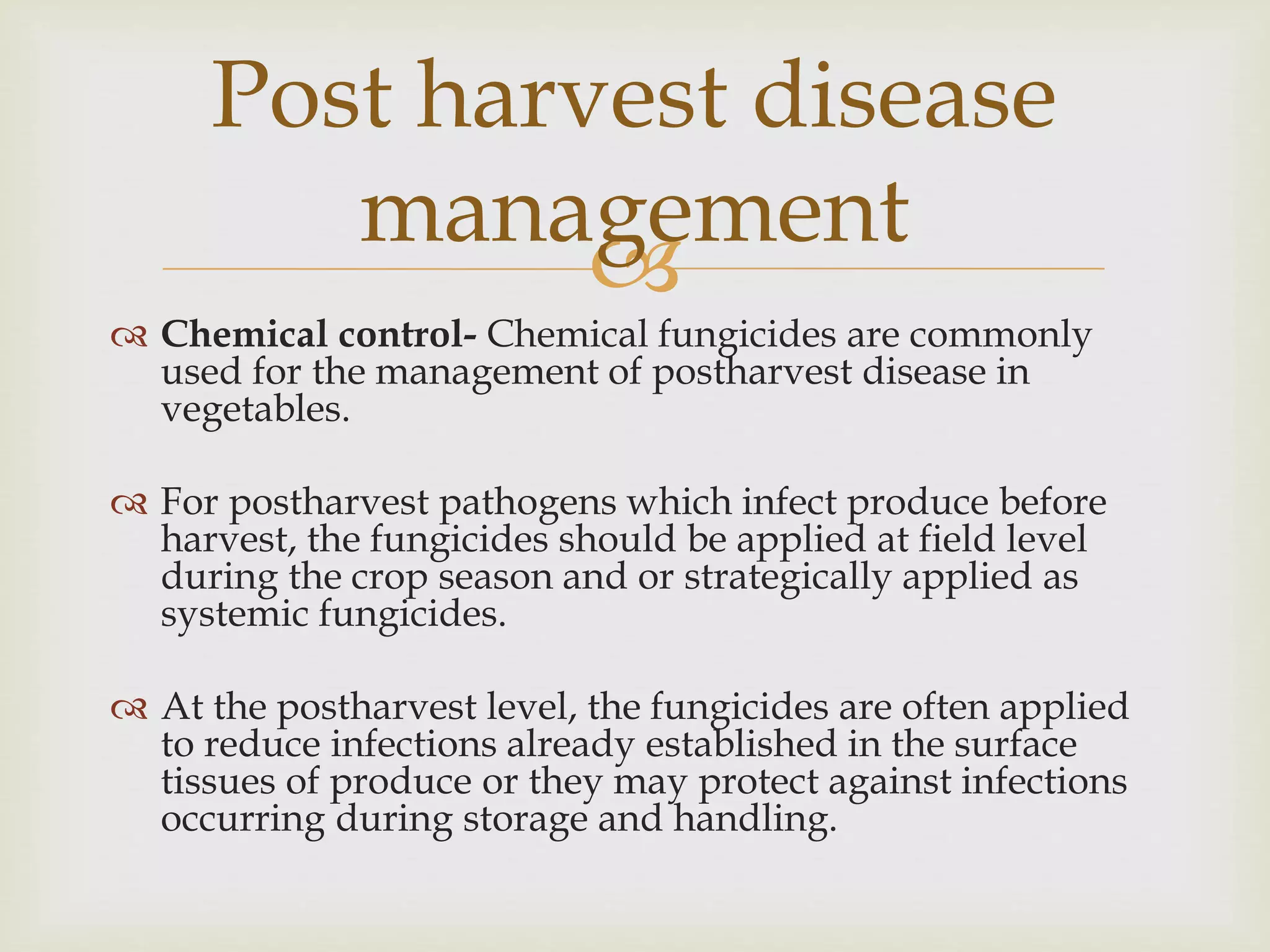 Post-Harvest Pathology and Physiological disorders in fruits completed ...