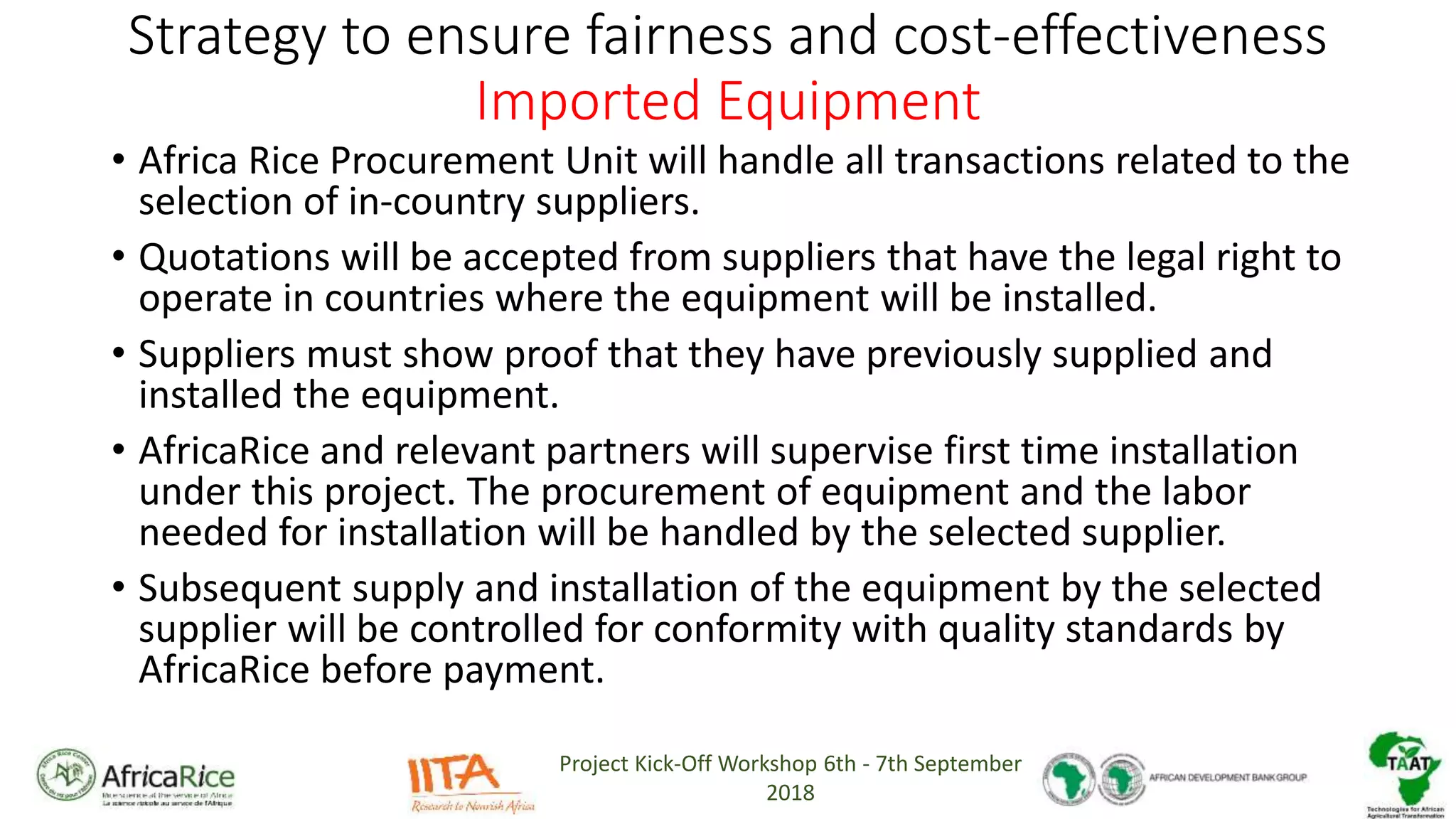 Post-harvest & Processing Technologies | PPT