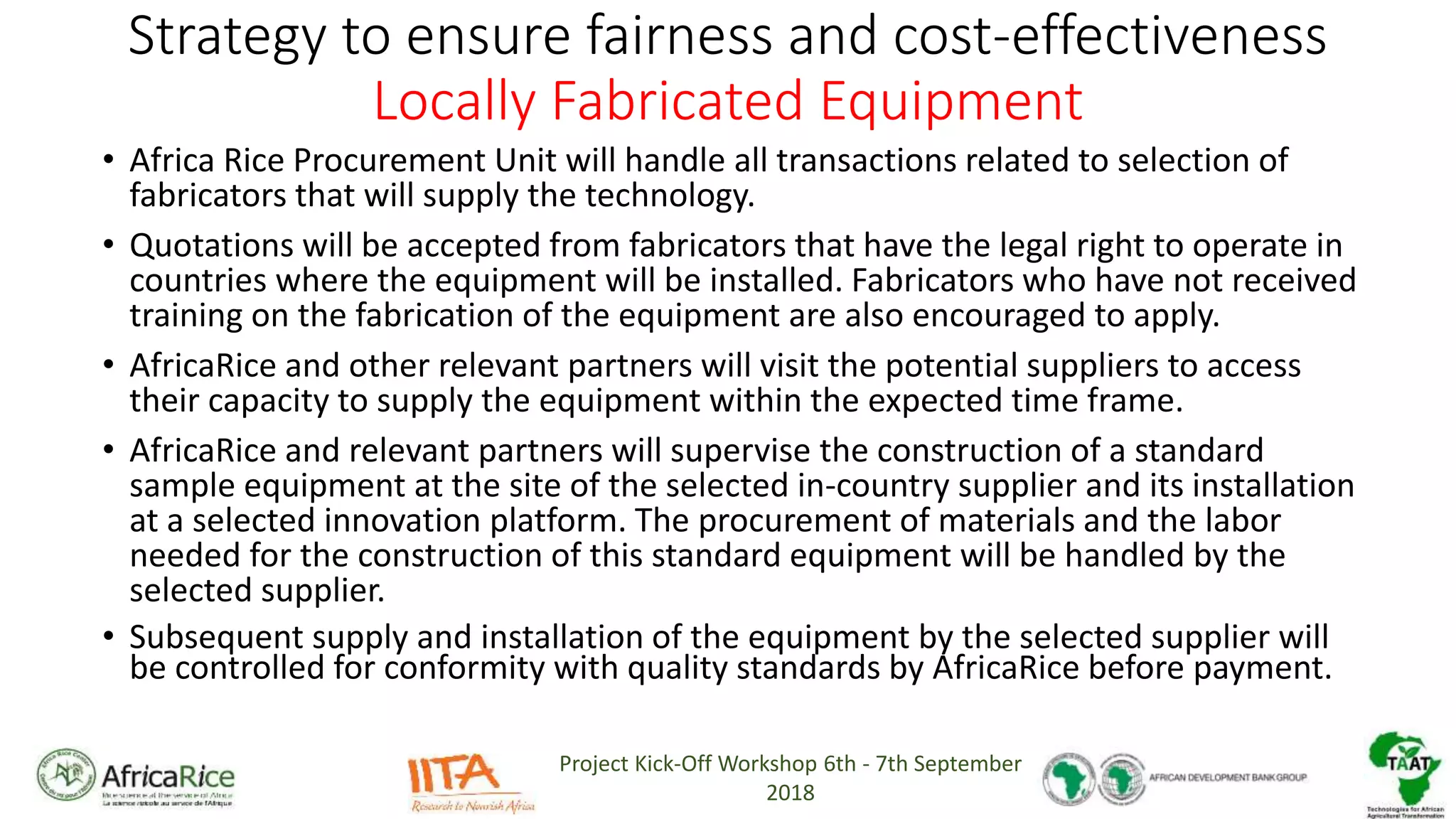 Post-harvest & Processing Technologies | PPT