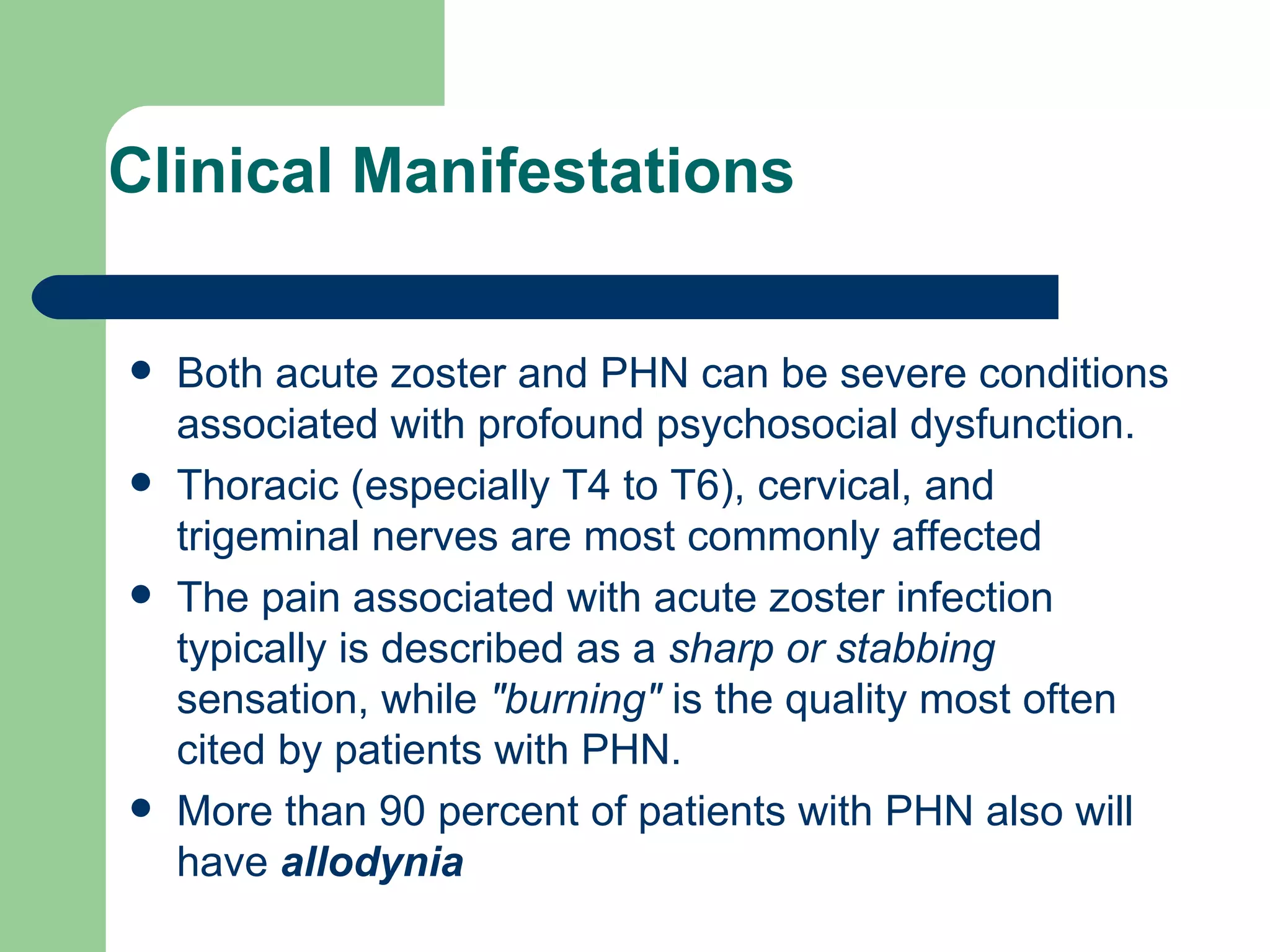 Post herpetic neuralgia | PPT