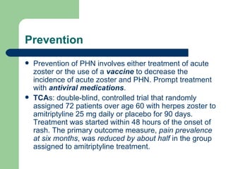 Post herpetic neuralgia | PPT