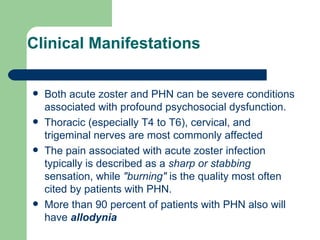 Post herpetic neuralgia | PPT