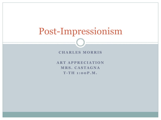 Post impressionism | PPTX
