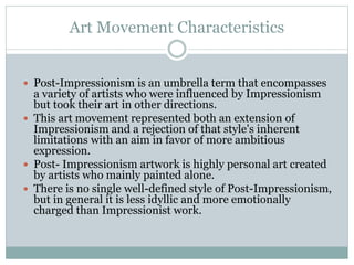 Post impressionism | PPTX