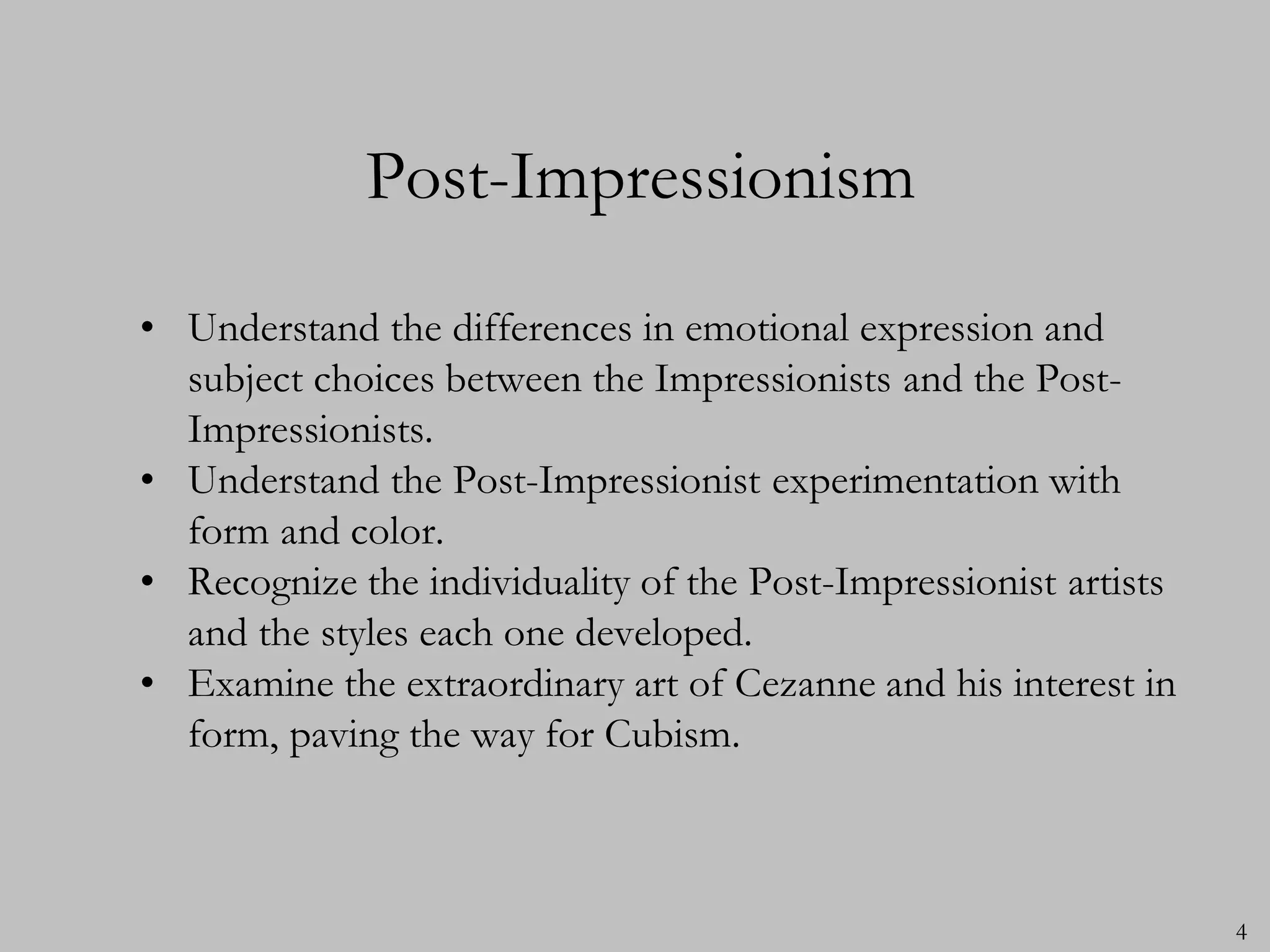 Post-Impressionism and Symbolism | PDF