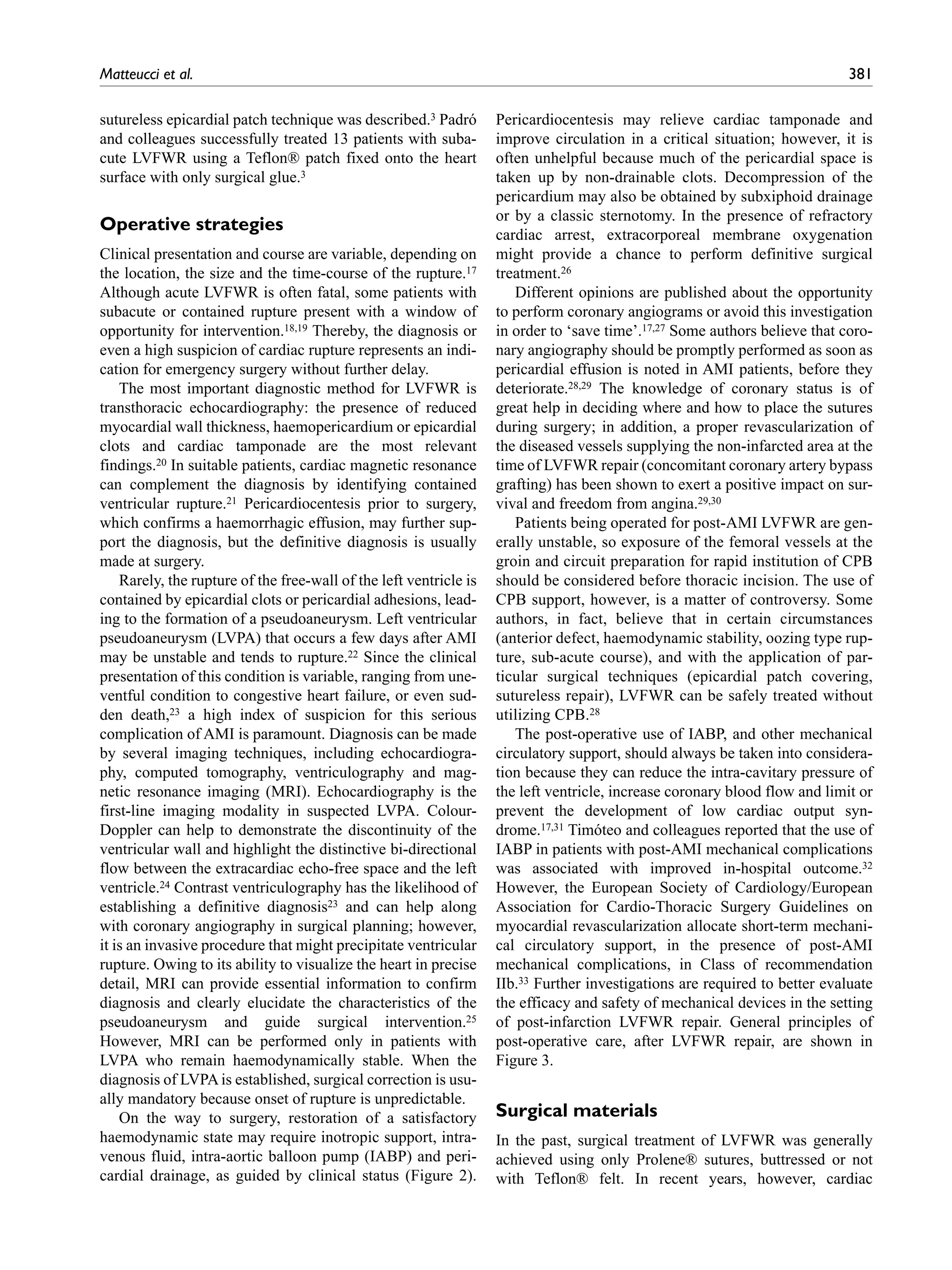 Post infarction left ventricular free-wall rupture | PDF | Heart and ...
