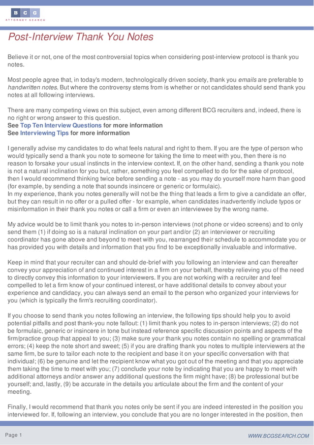 Post interview-thank-you-notes | PDF