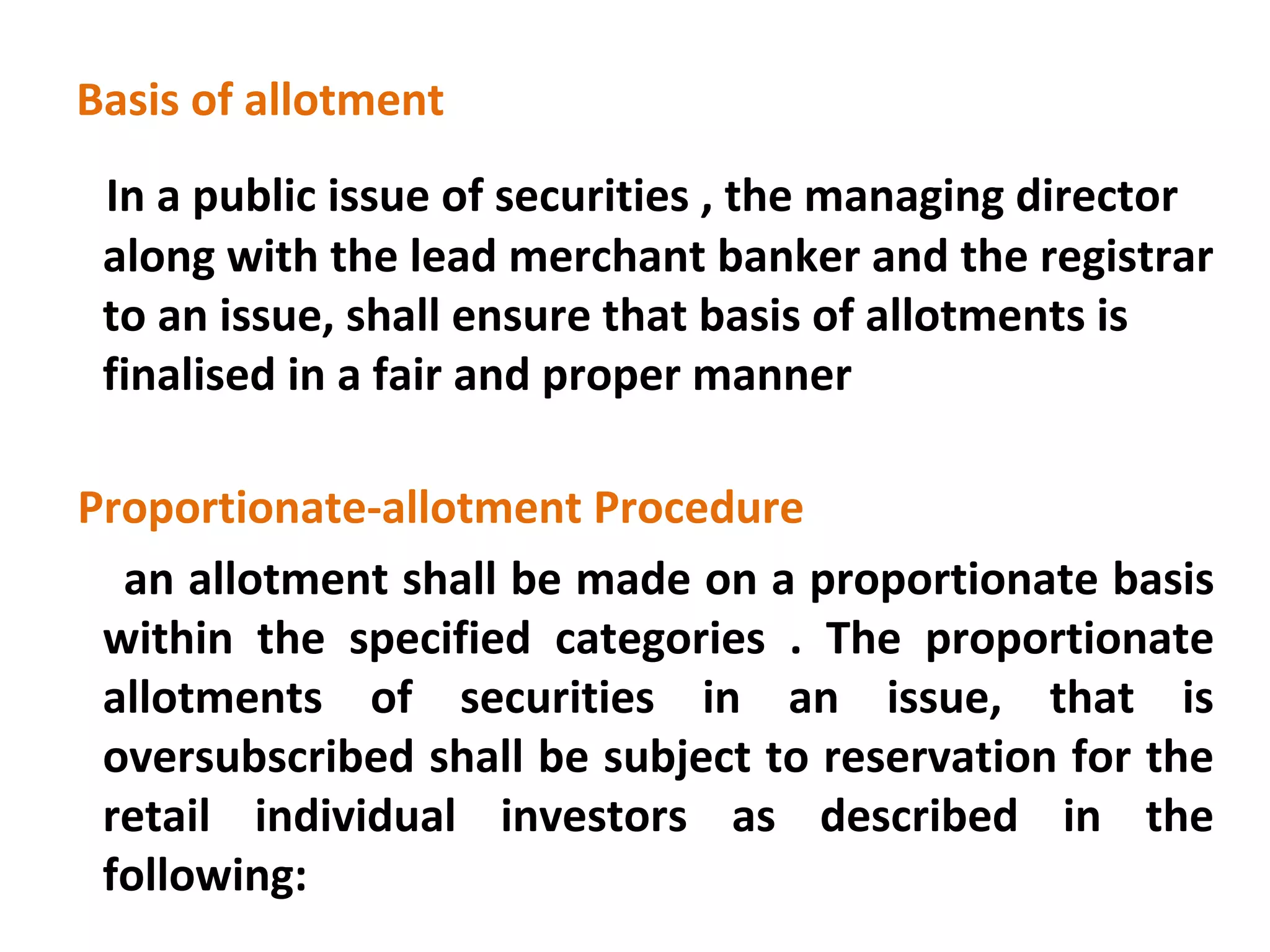 POST-ISSUE ACTIVITIES | PPT