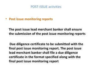 POST-ISSUE ACTIVITIES | PPT