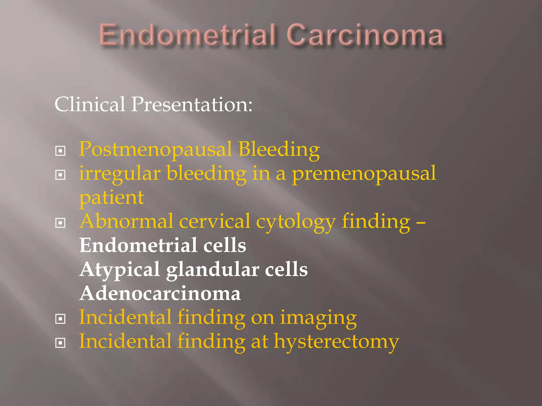 Post Menopausal Bleeding | PPT