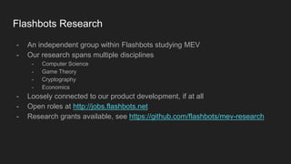 Post-Merge Flashbots | PPT