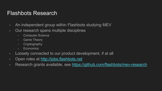 Post-Merge Flashbots | PPT