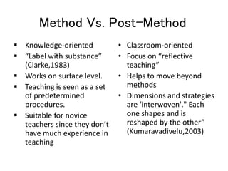 Post methodpedagogy - copy | PPT