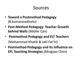 Post methodpedagogy - copy | PPT