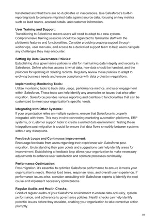 Post-Migration Ensuring Smooth Operations After Data Migration for ...