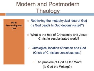 God and Postmodernism | PPTX