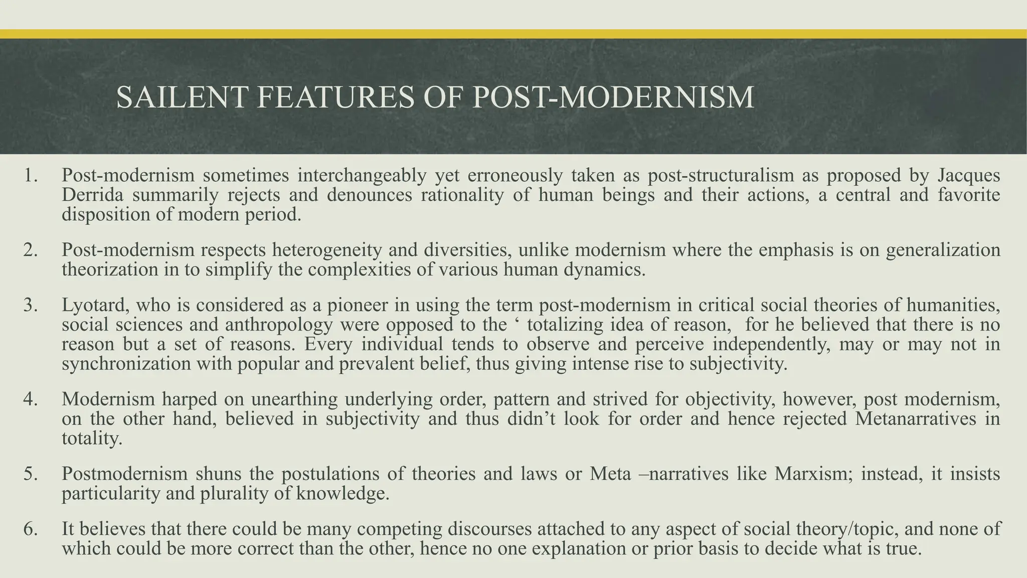 POST-MODERNISM in india and along asian countries | PPTX