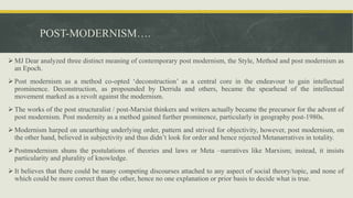 POST-MODERNISM in india and along asian countries | PPTX