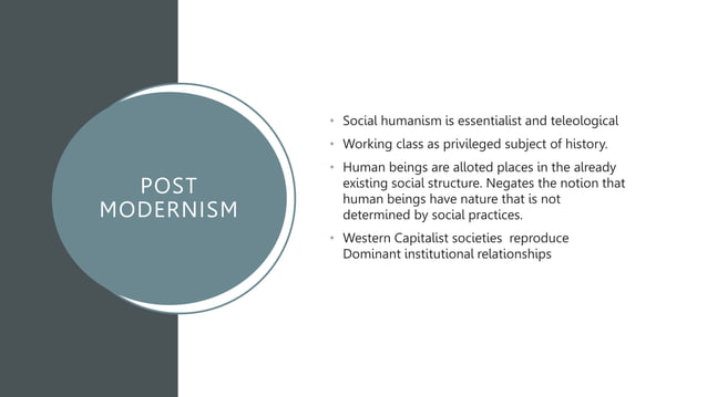 Post-modernism concept for media and communication students | PPT