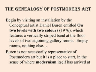 Post modernism powerpoint | PPTX