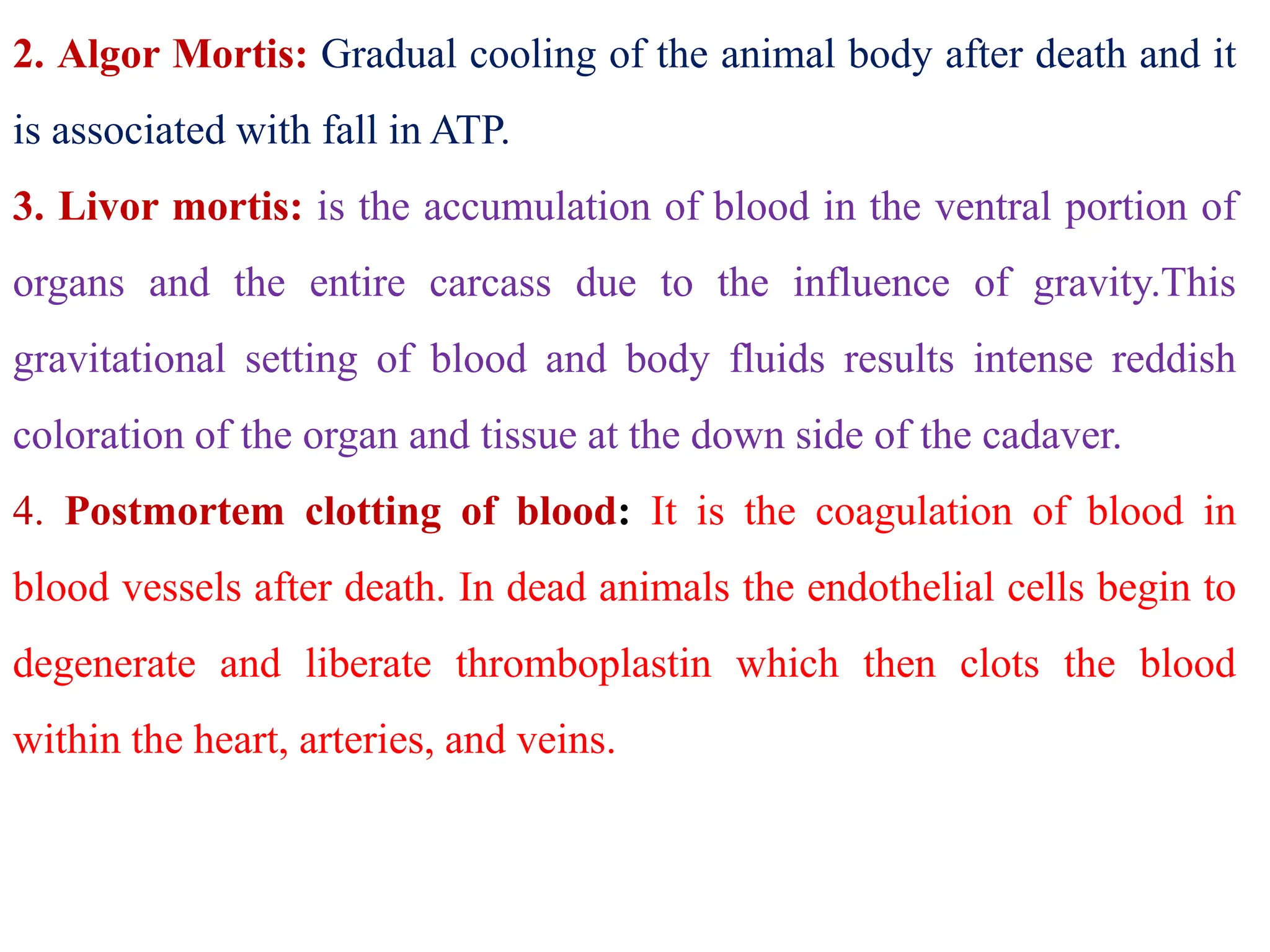 POST-MORTEM CHANGES IN ANIMALS BY DR. SHAILENDRA.ppt