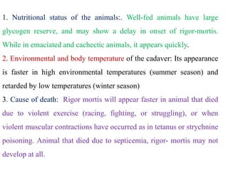 POST-MORTEM CHANGES IN ANIMALS BY DR. SHAILENDRA.ppt