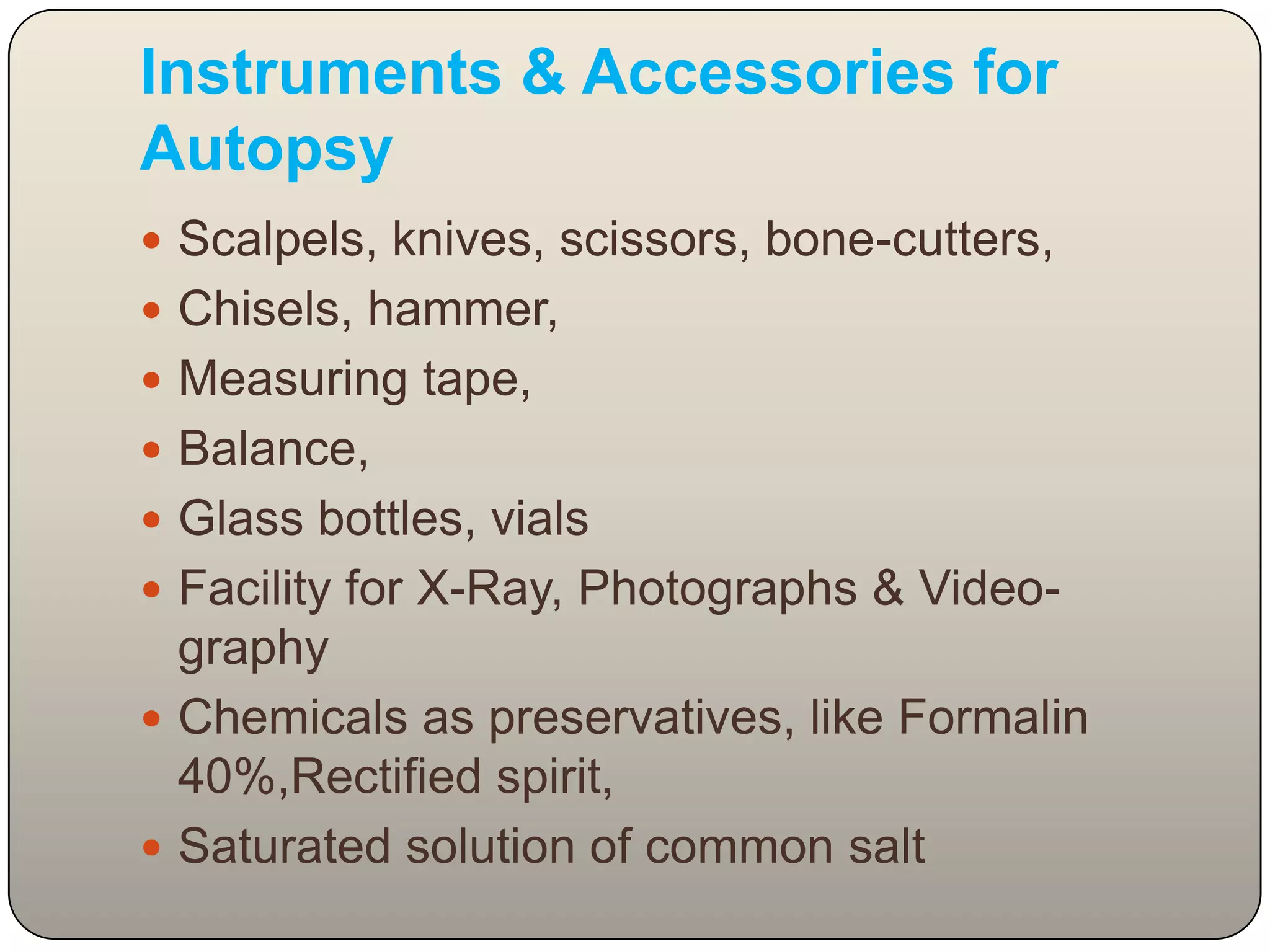Post mortem examination(autopsy) | PPTX
