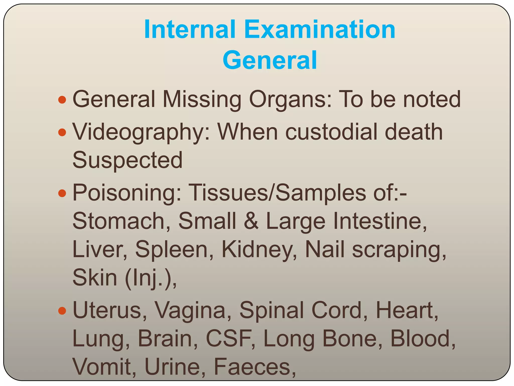 Post mortem examination(autopsy) | PPTX