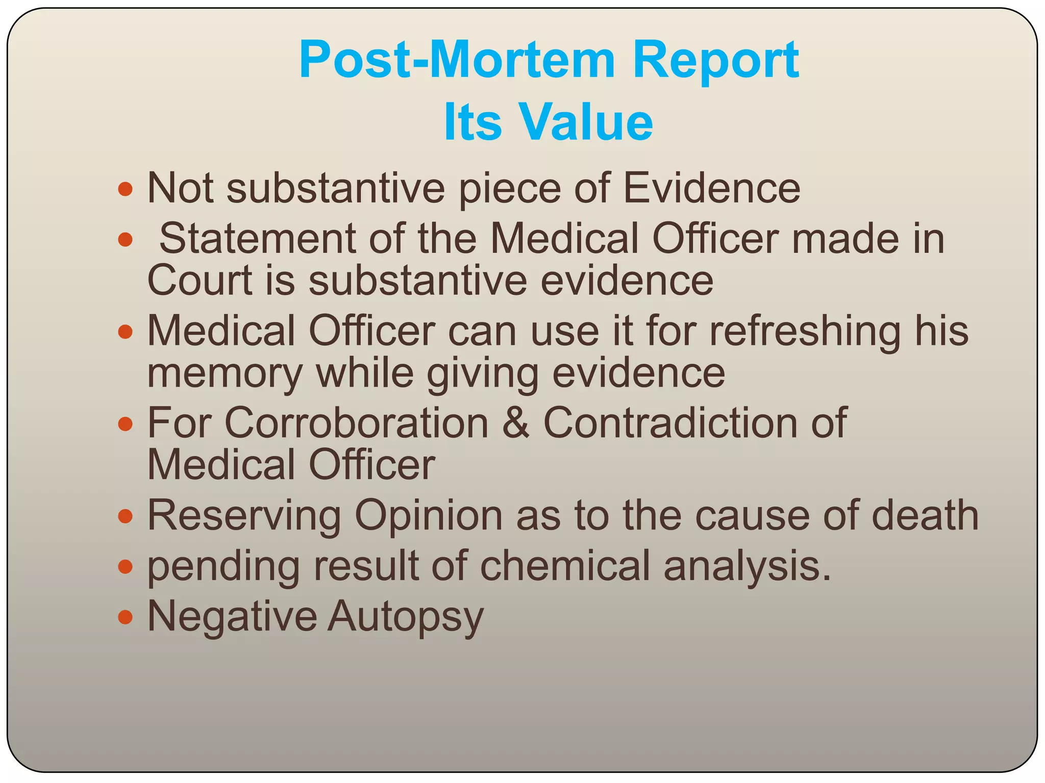 Post mortem examination(autopsy) | PPTX