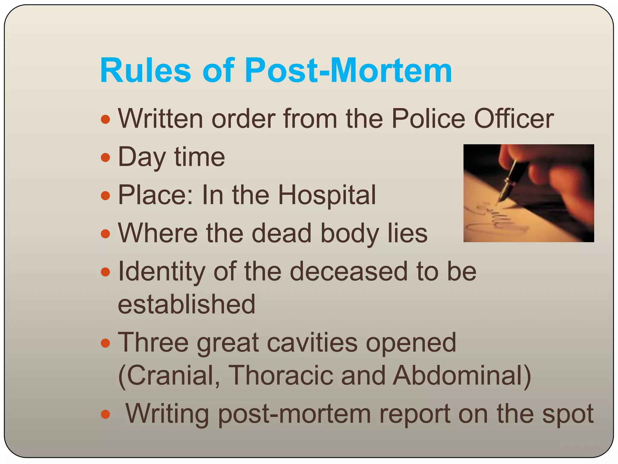 Post mortem examination(autopsy) | PPTX