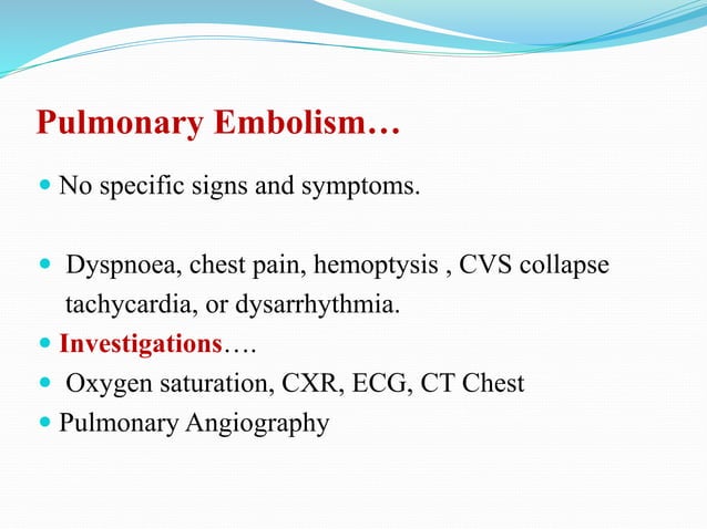 Post op....infection , oliguria, dvt.. | PPT