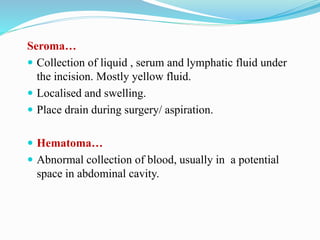 Post op....infection , oliguria, dvt.. | PPTX