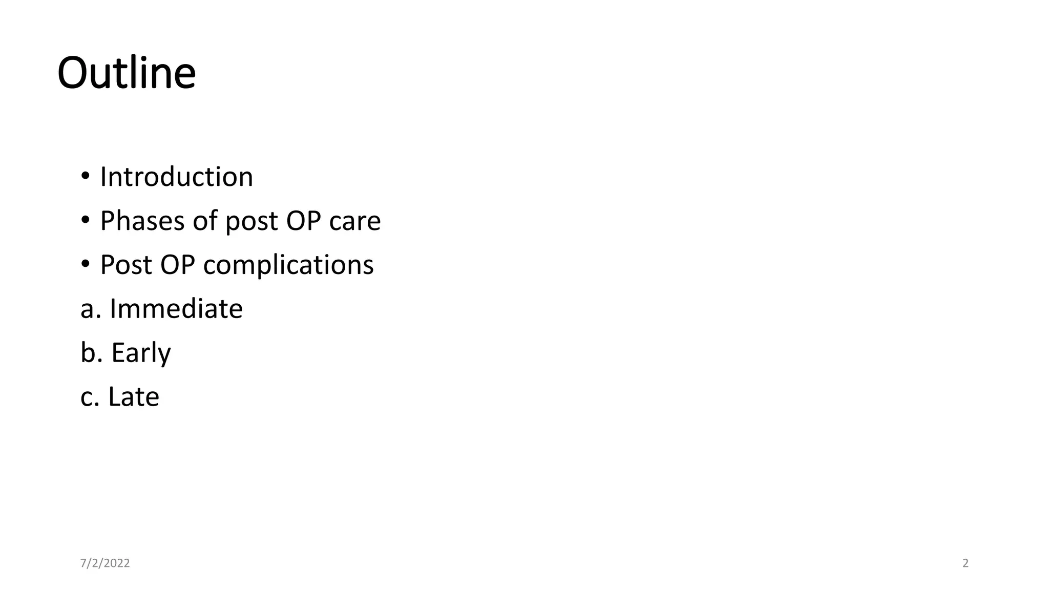 Post-op care and complications.pptx