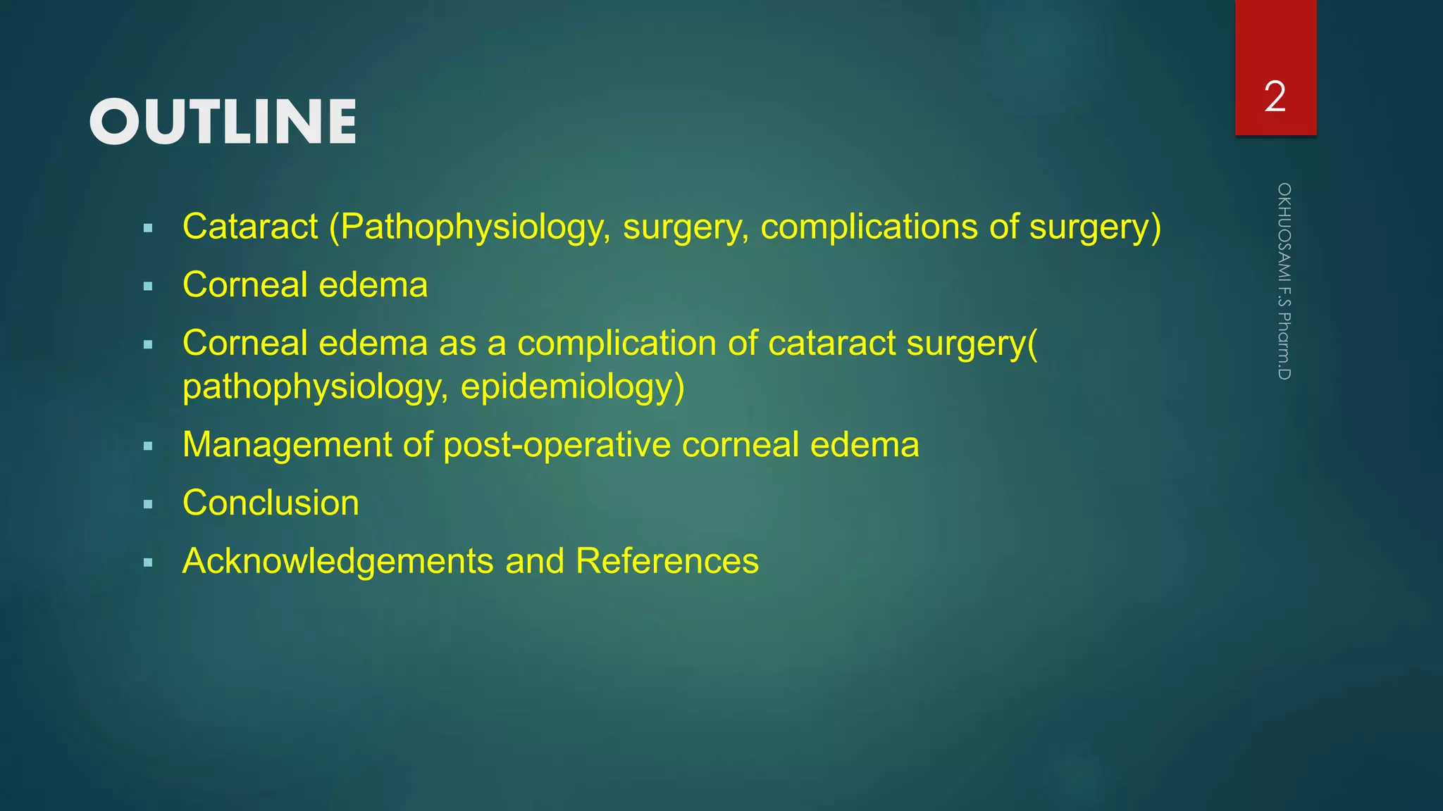 Post operative-corneal-edema | PPTX