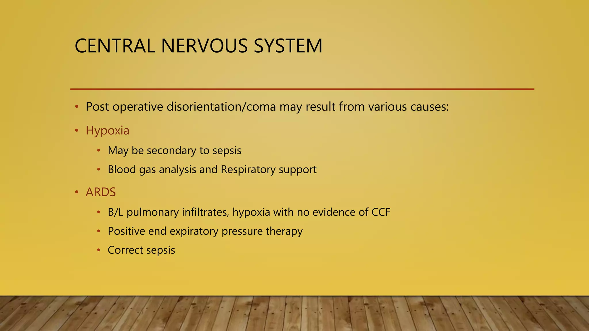 Post-operative care presentation | PPTX
