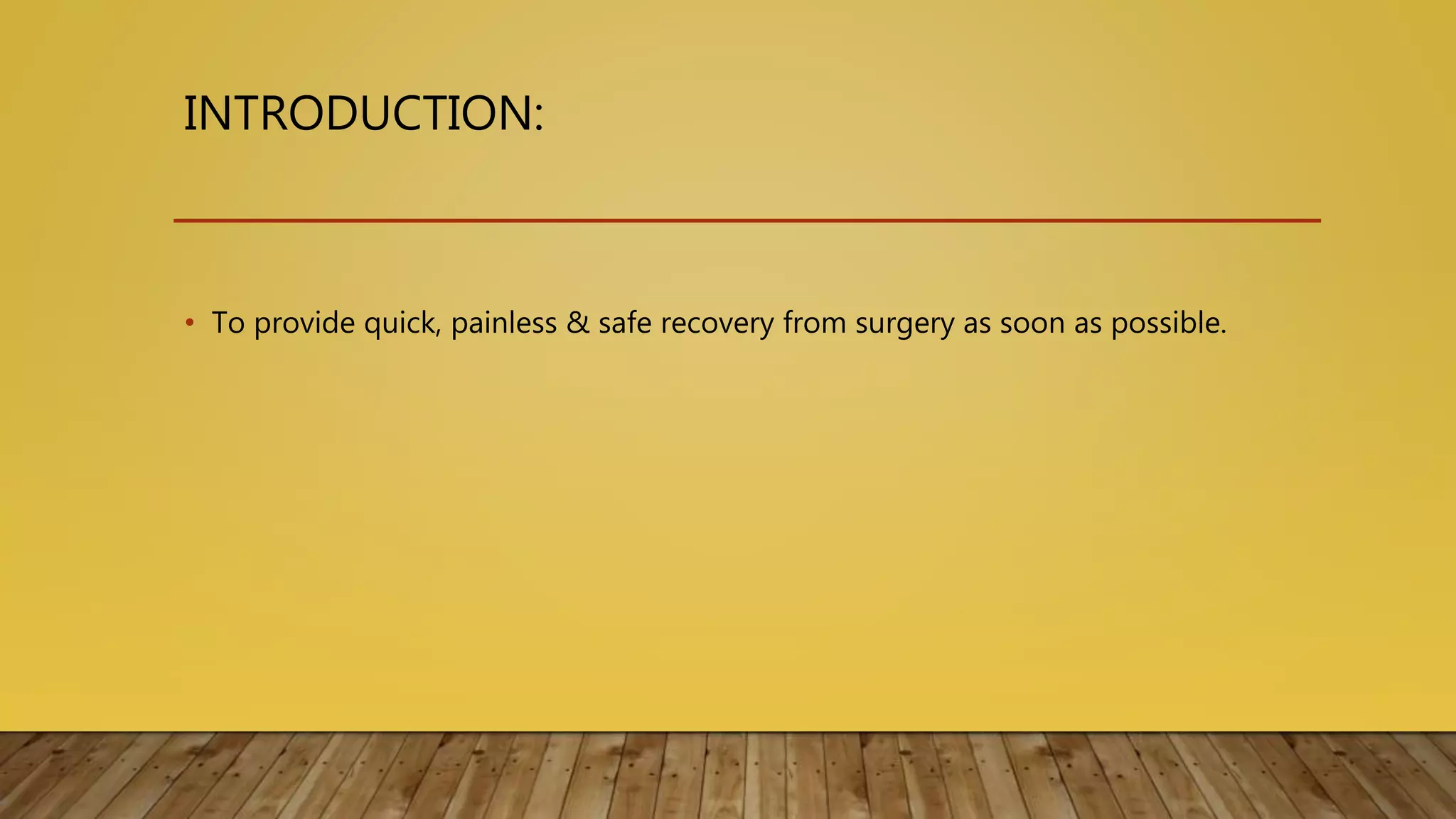 Post-operative care presentation | PPTX