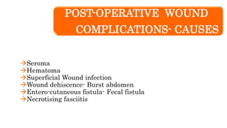 Post operative wound complications | PPTX