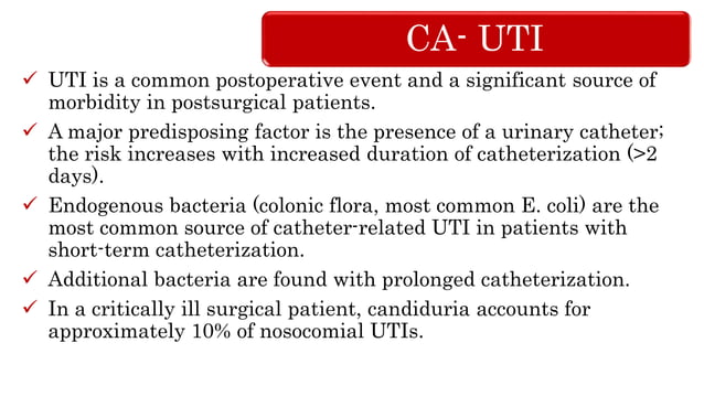 Post op fever- pod#3- uti | PPTX | Infectious Diseases | Diseases and ...