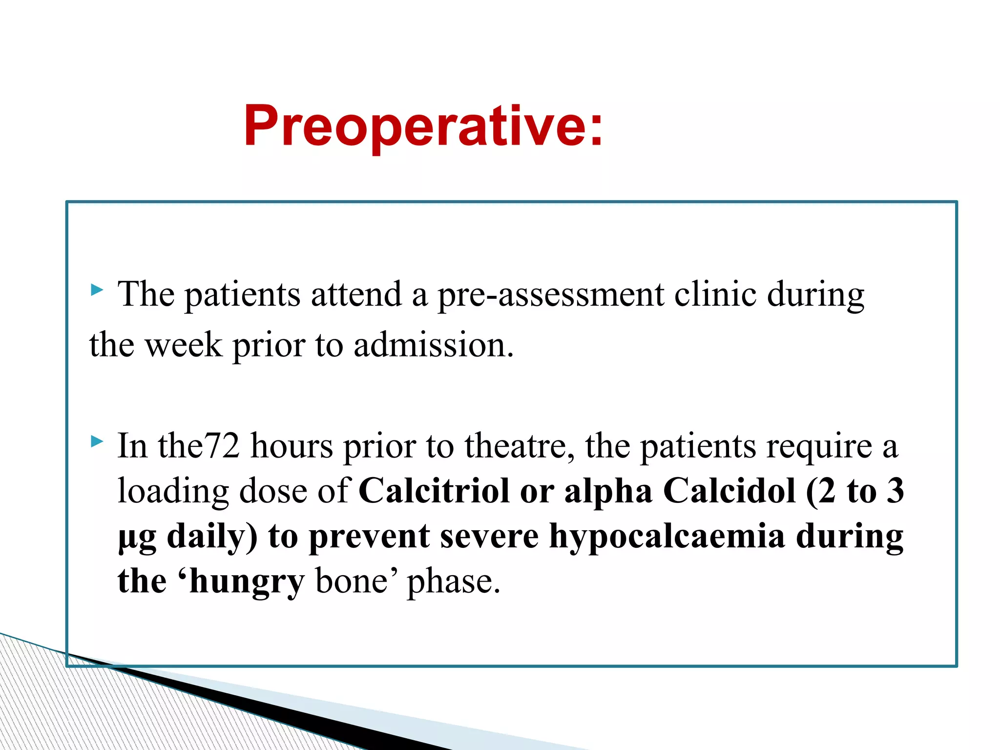 Post parathyroidectomy hypocalcemia dng 2019prof.osama elshahata | PPT