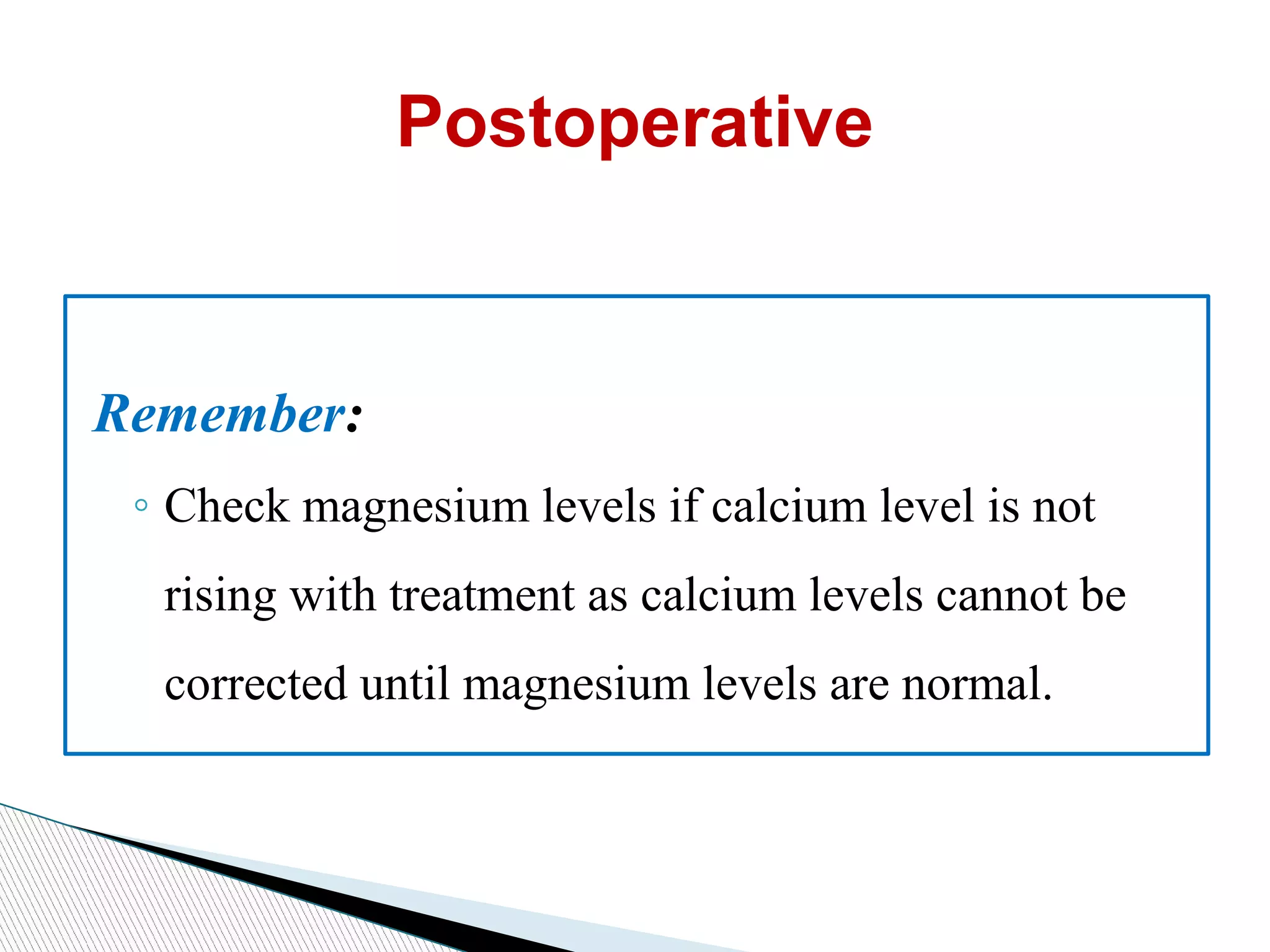 Post parathyroidectomy hypocalcemia dng 2019prof.osama elshahata | PPT