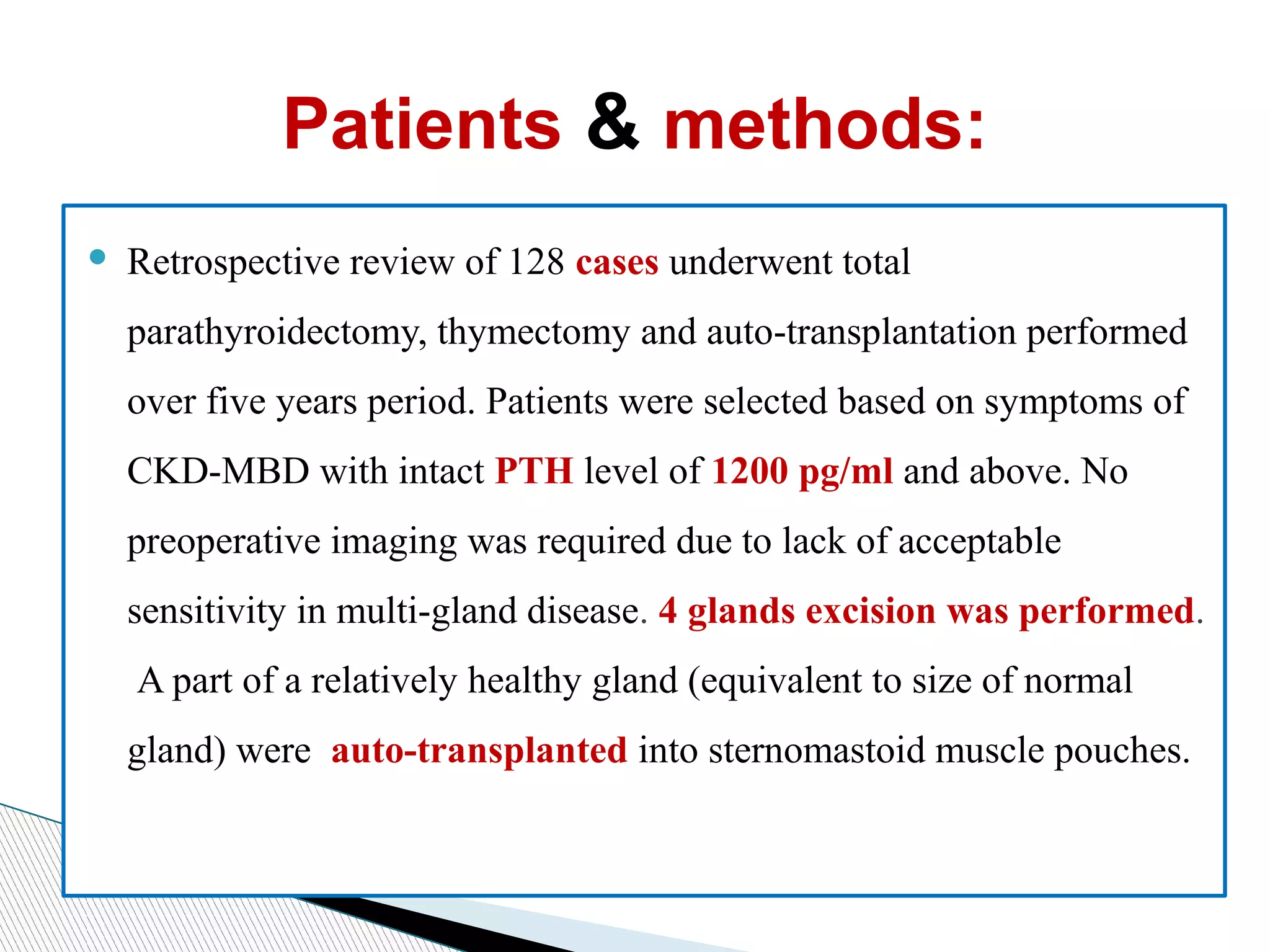 Post parathyroidectomy hypocalcemia dng 2019prof.osama elshahata | PPT