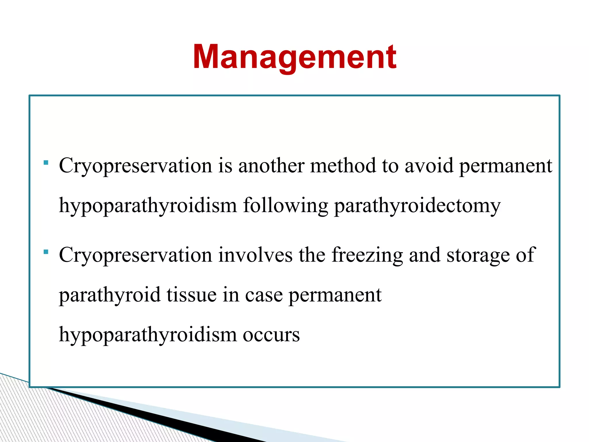 Post parathyroidectomy hypocalcemia dng 2019prof.osama elshahata | PPT