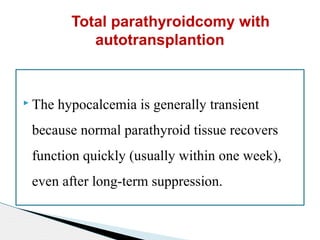 Post parathyroidectomy hypocalcemia dng 2019prof.osama elshahata | PPT