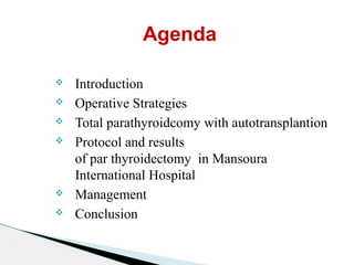 Post parathyroidectomy hypocalcemia dng 2019prof.osama elshahata | PPT
