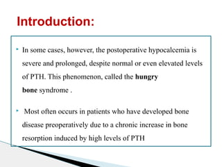 Post parathyroidectomy hypocalcemia dng 2019prof.osama elshahata | PPT
