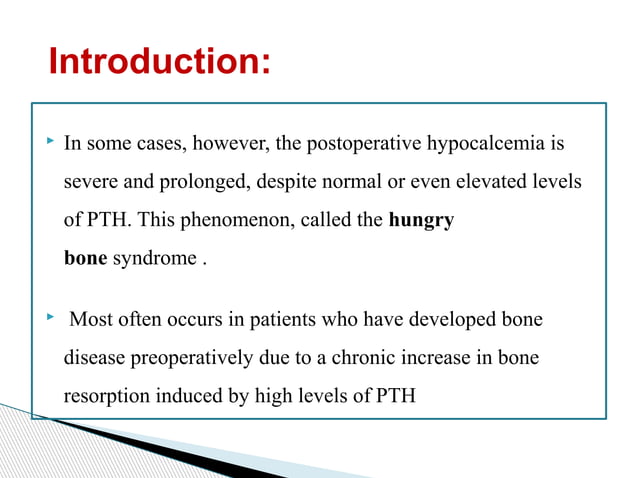 Post parathyroidectomy hypocalcemia dng 2019prof.osama elshahata | PPT
