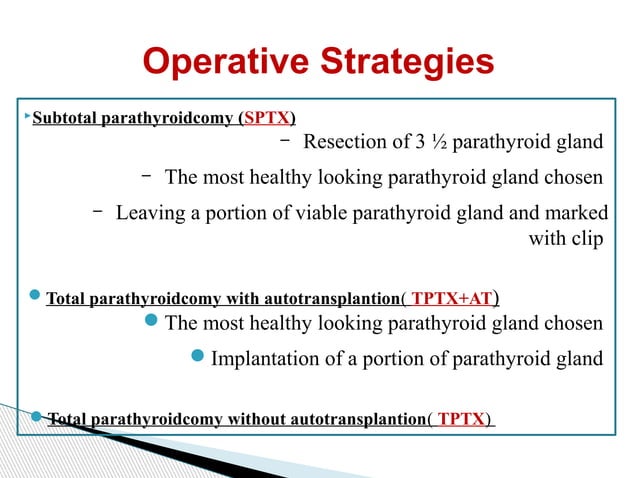 Post parathyroidectomy hypocalcemia dng 2019prof.osama elshahata | PPT