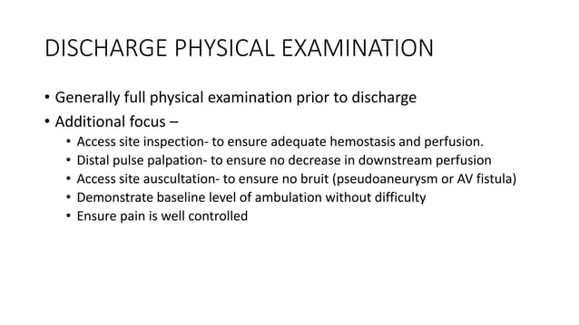 Post pci management of acs | PPTX